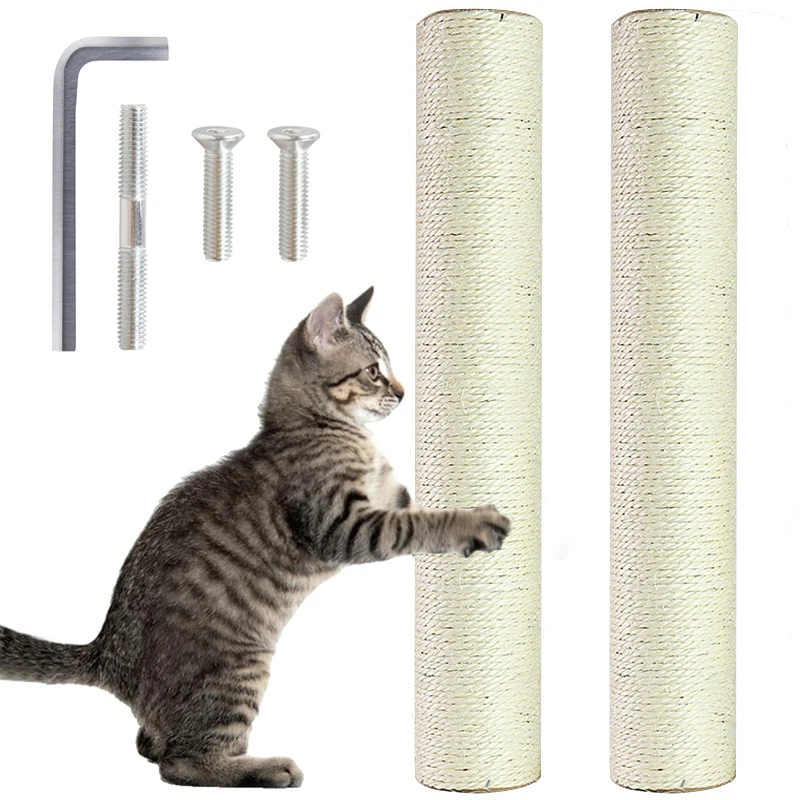 2-Root-M8-Cat-Scratching-Post-Replacement-Kitty-Scratch-Post-Refill-Pole-Parts-Sisal-Rope ...