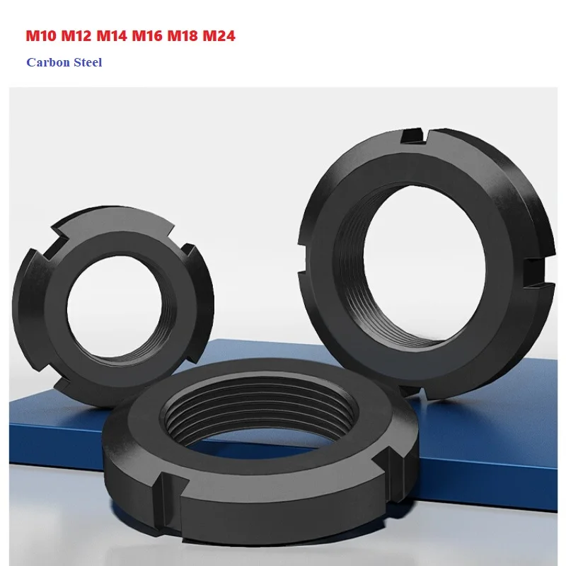 M10 M12 M14 M16 M18 M24 Round Nut Slotted Nut Four Slot Nut GB812 ...