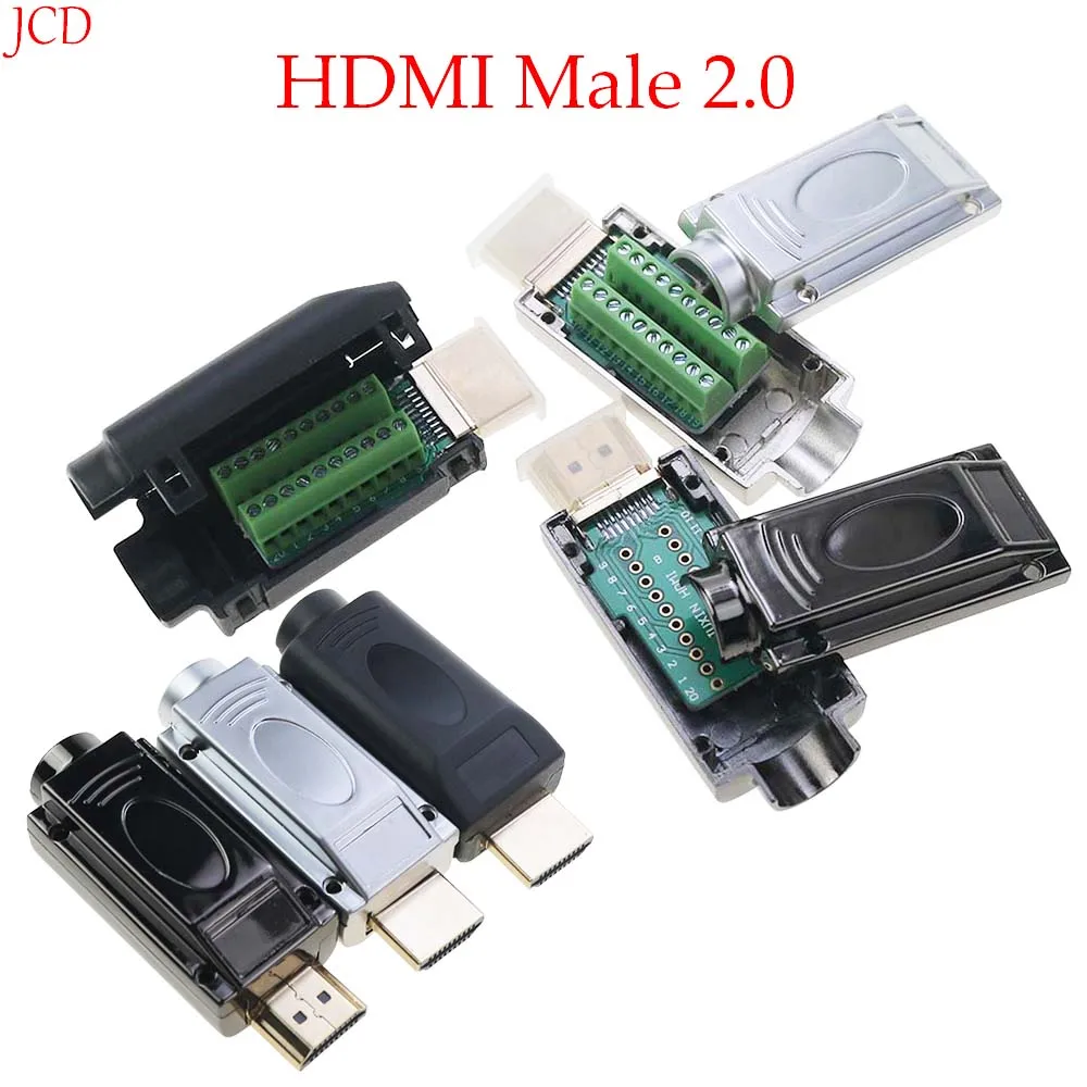 1PCS-HDMI-Compatible-2-0-Connector-Male-Plug-Breakout-Terminals ...