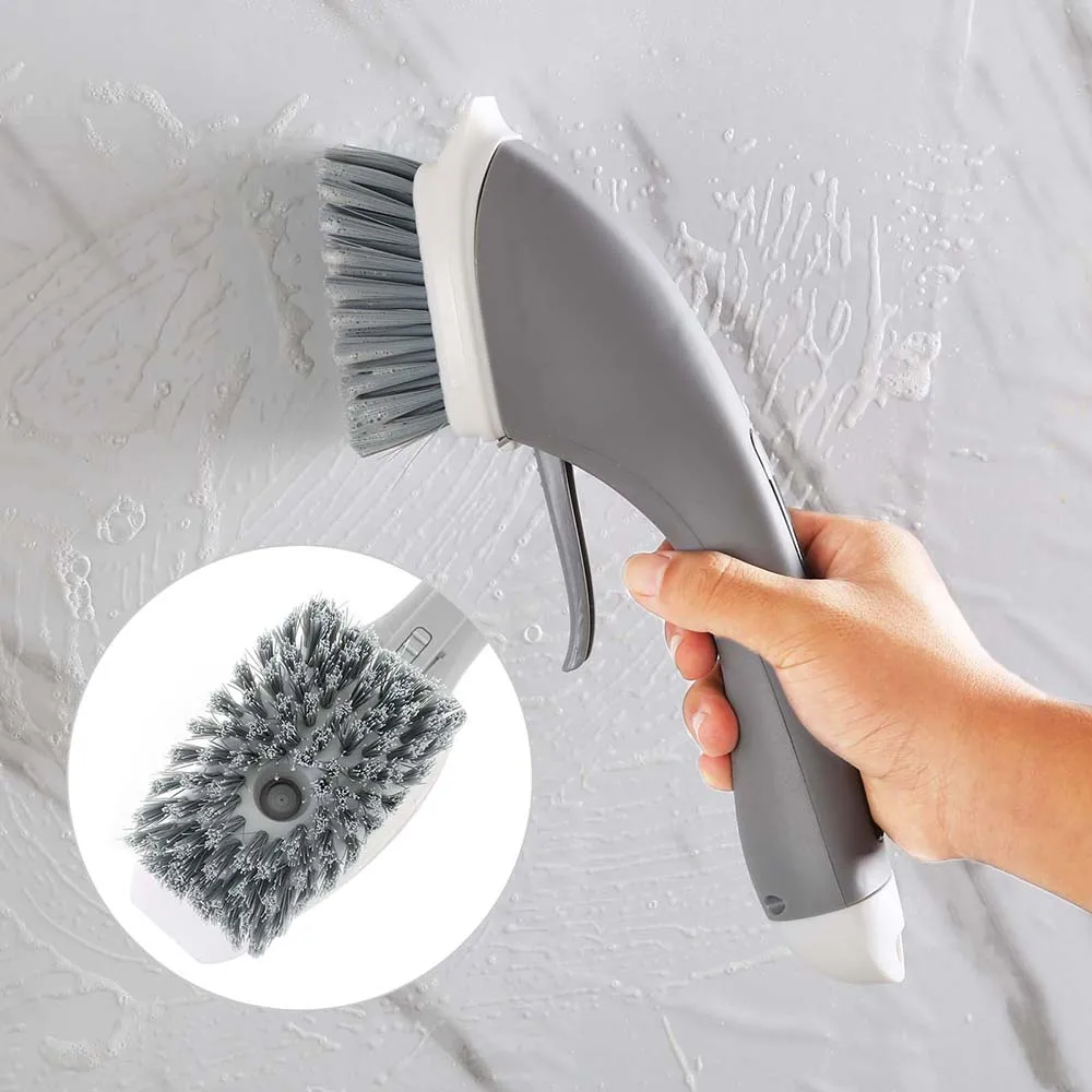 Kitchen Cleaning Brush Multi-function Long Handle Scrubbing Brushe ...