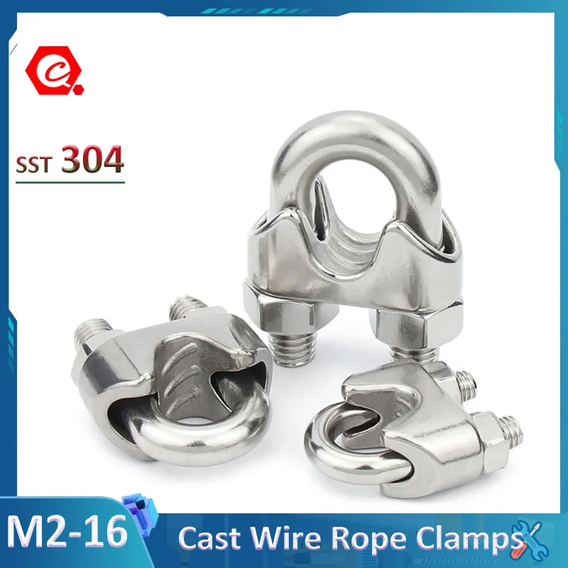 1Pcs-304Stainless-Steel-Wire-Rope-Clips-Wire-Rope-Clamps-U-Type-Clamp-U ...