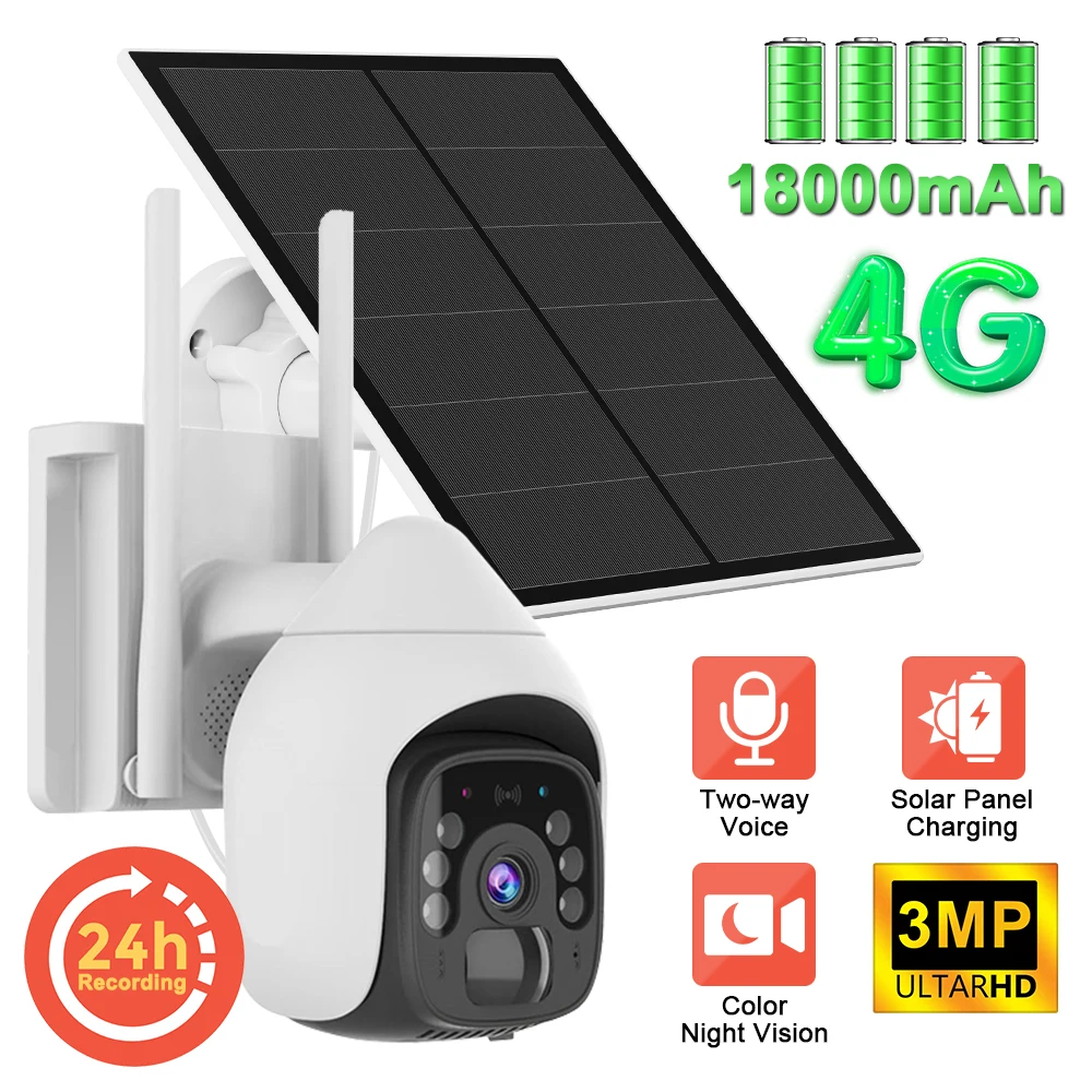4G-Camera-24hour-Recording-10000mAh-Battery-Solar-Camera-Wifi-Outdoor ...