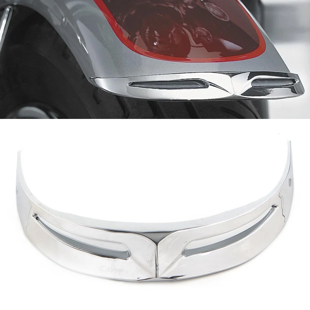Chrome-Motorbike-Front-Fender-Tip-Trim-For-Harley-Davidsion-Dyna-Super ...