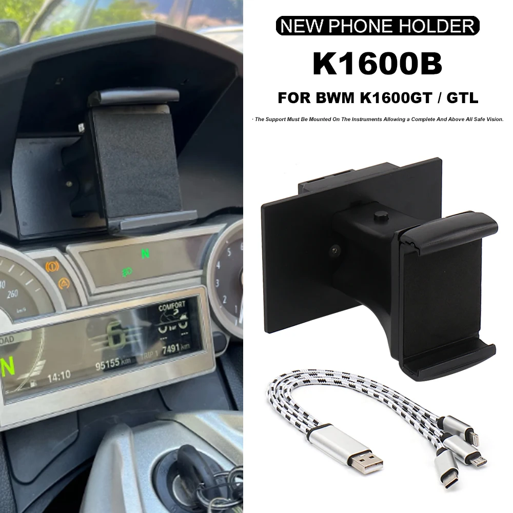 New Motorcycle Accessories Shock Absorption Mobile Phone Bracket USB ...