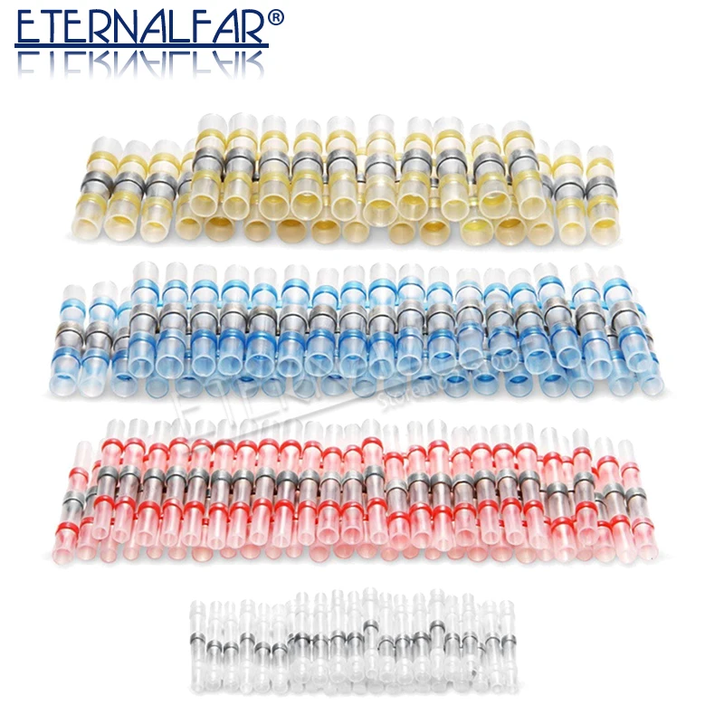 50pcs Sst Waterproof Solder Seal Heat Shrink Butt Stress-free Wire ...