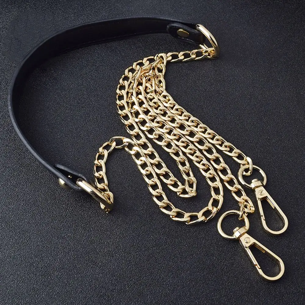 120cm Metal Bag Chain Replacement PU Leather Bags Straps for DIY ...