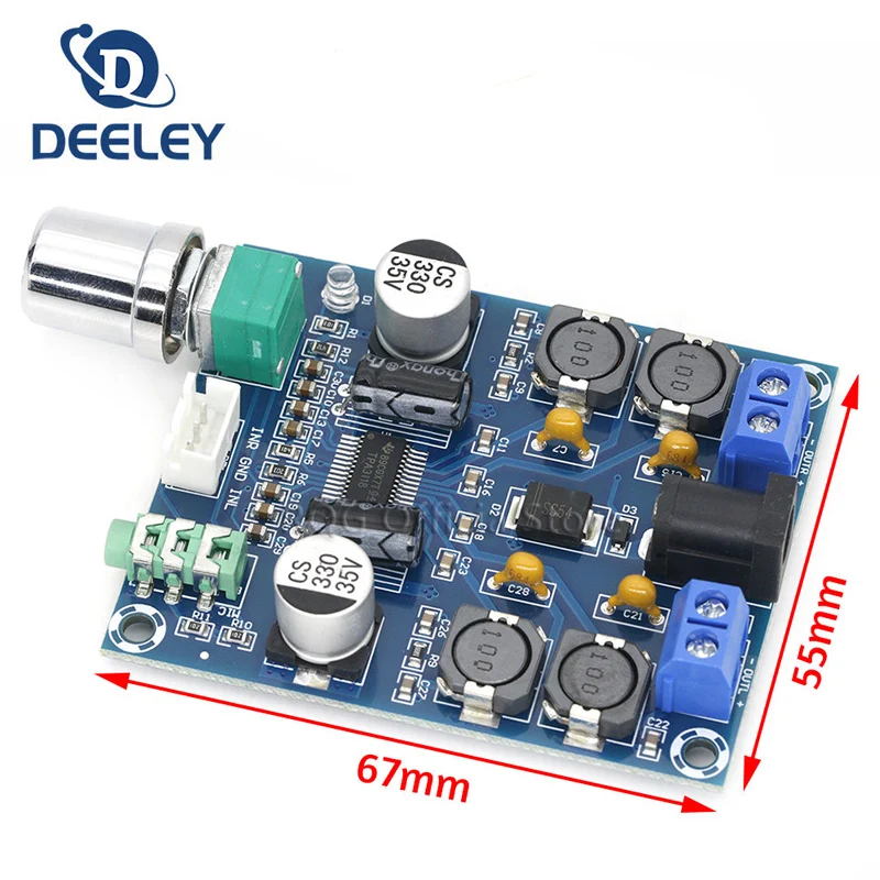TPA3118D2 Digital Audio Amplifier Board Dual Channel 45Wx2 Stereo HIFI ...