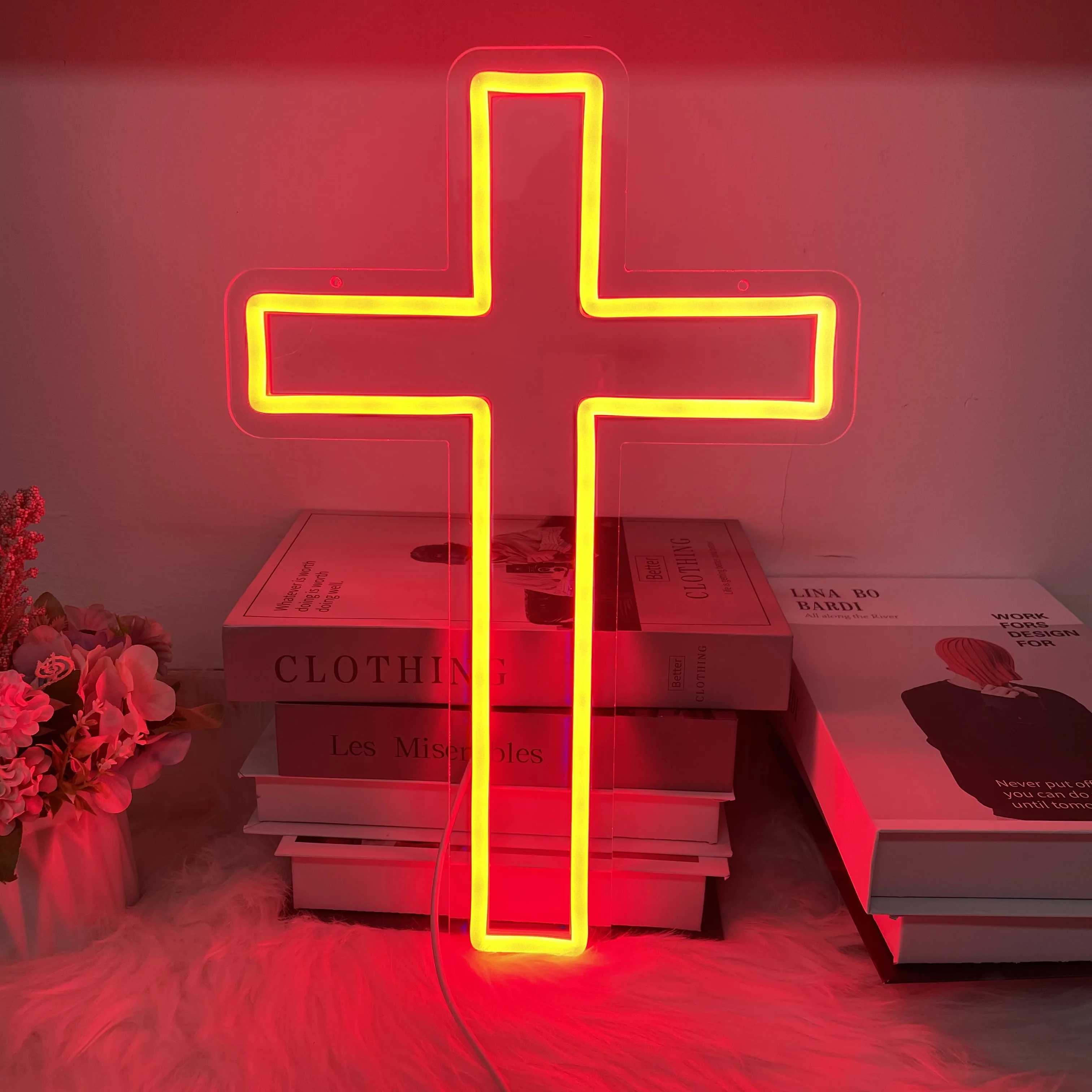 Cross-LED-Neon-Sign-Custom-Jesus-Home-Wall-Art-Decor-Holly-Cross-Home ...