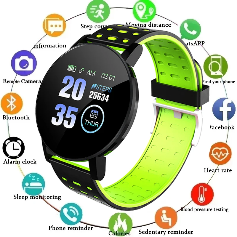 Reloj-inteligente-Circular-para-Android-e-IOS-Smartwatch-resistente-al ...