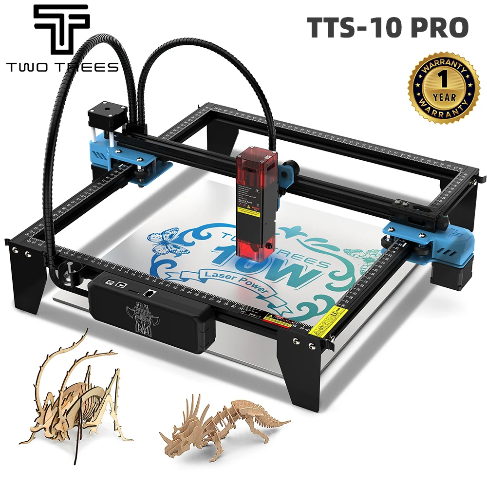 TWOTREES TTS-10 Pro Laser Engraver Stainless Steel Logo Printer Metal ...
