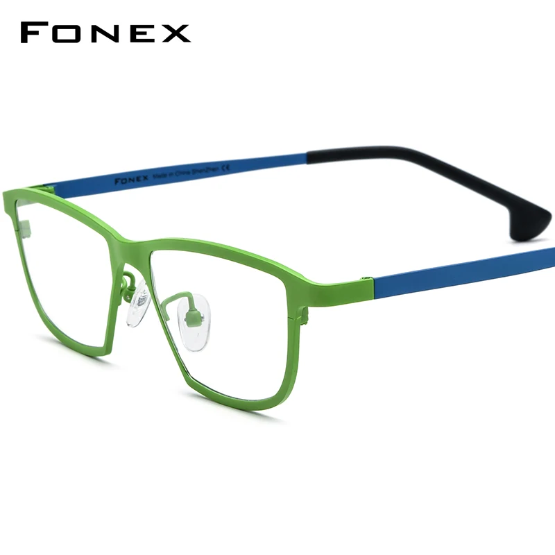 FONEX-Titanium-Glasses-Frame-Men-2024-New-Retro-Polygon-Eyeglasses ...