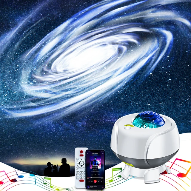 Galaxy Night Light Projector for Bedroom Karaoke Decor with Music ...
