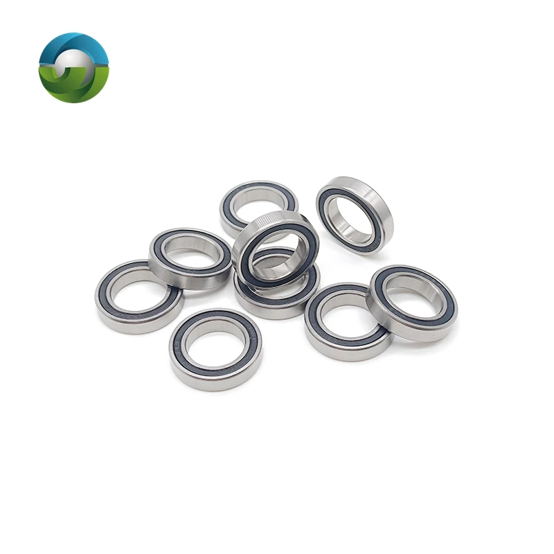 6802 2RS Bearing 15*24*5 mm 6Pcs ABEC-7 C2 Metric Thin Section 61802RS ...