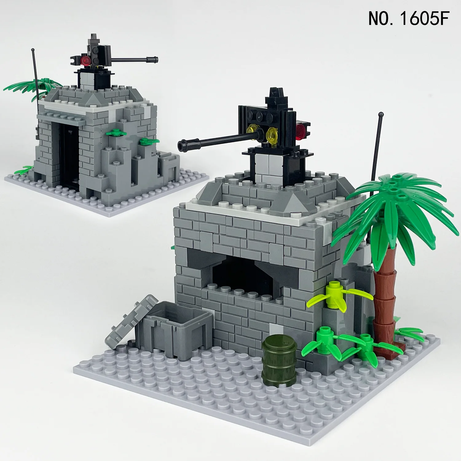 Moc-Small-Particles-Assembled-Toys-Building-Blocks-Bunker-Heavy-Machine ...