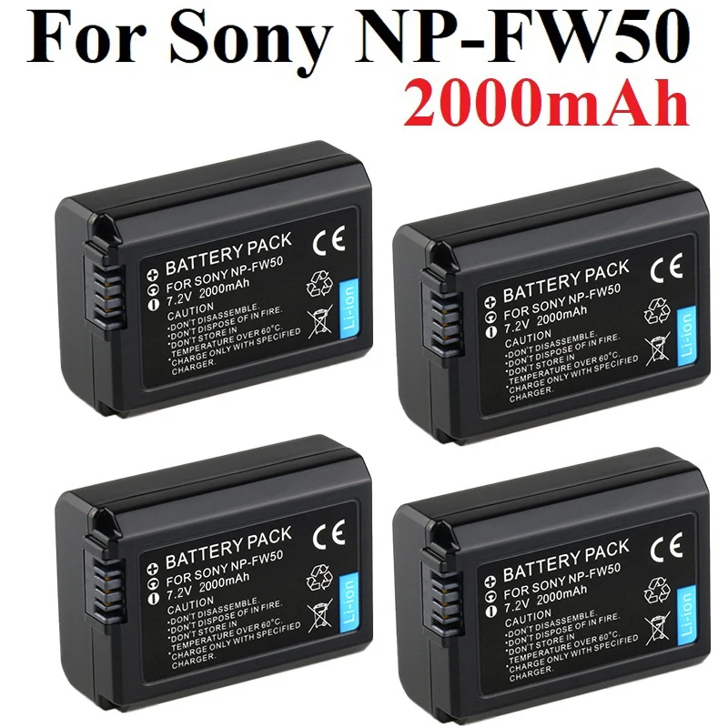 FOR-SONY-np-fw50-NP-FW50-Camera-Battery-For-Sony-Alpha-a6500-a6300 ...