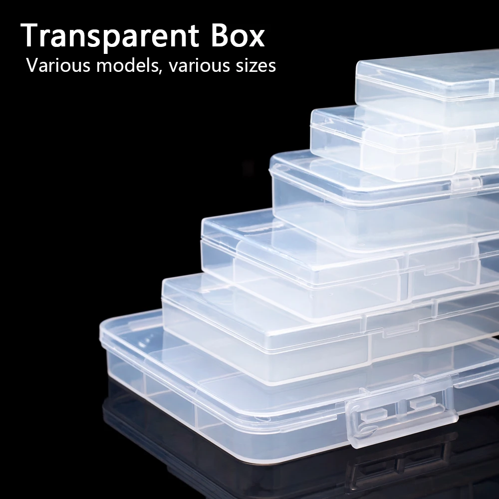 1PC 4 Kind of Portable Fishing Tackle Box Clear PP Plastice Storage ...