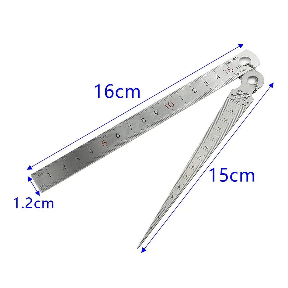 Depth-Ruler-Ruler-Stainless-steel-1-150mm-Lightweight-Silver-Portable ...