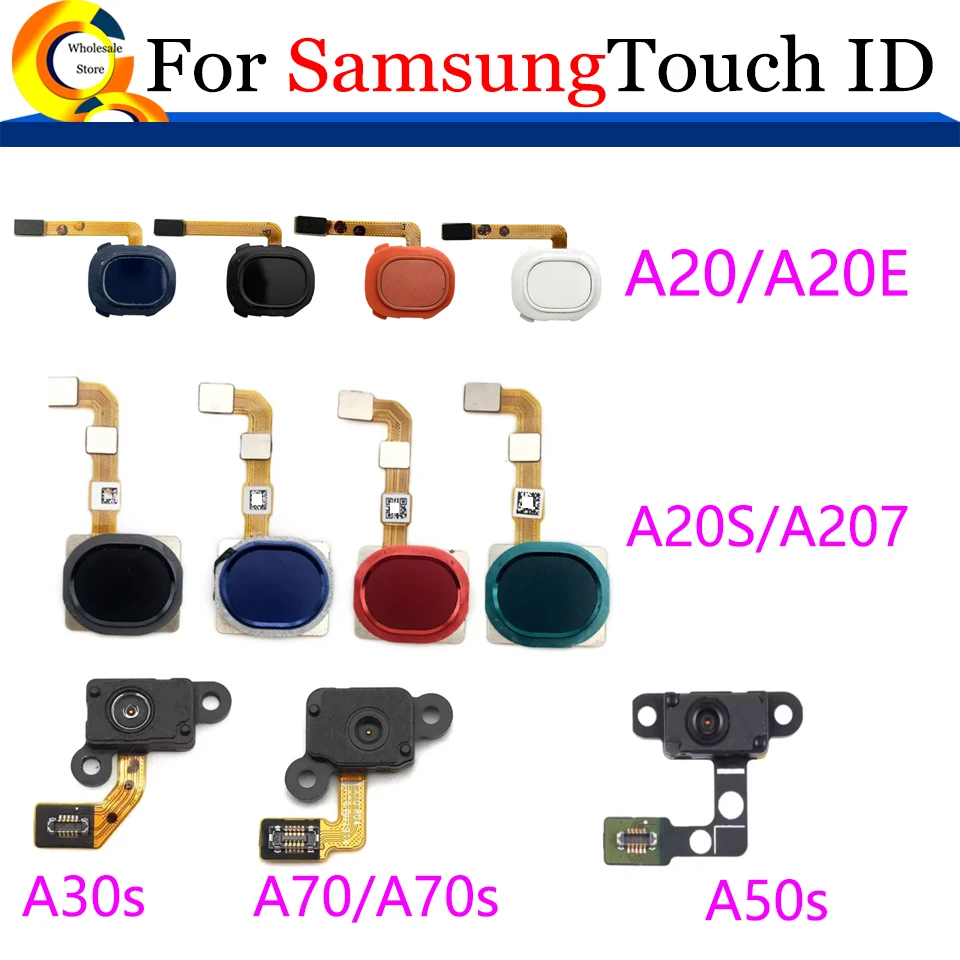 10Pcs\Lot Touch ID For Samsung A20 A20E A20S A30s A50s A70 A70s ...