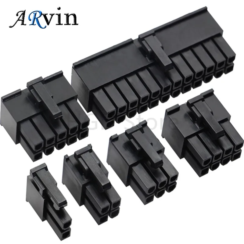10sets MX3.0 3.0mm Pitch Micro Fit 3.0 Connector Housing 2*1/2/3/4/5/6 ...