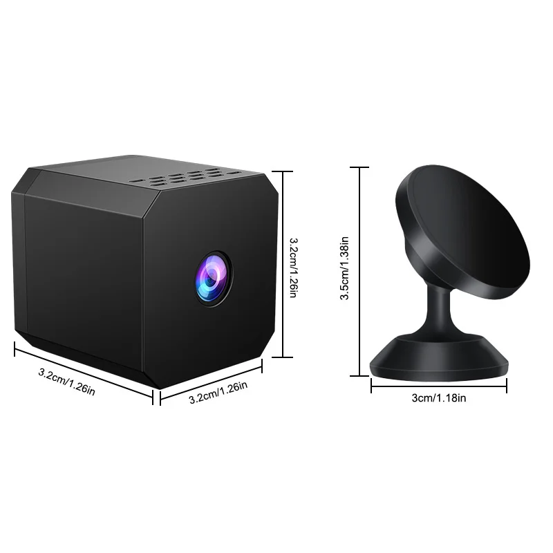 F1 HD WiFi Security Camera - Outdoor Night Vision, Mini Cube Design ...