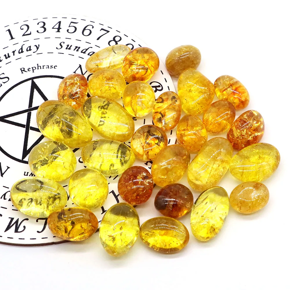 Natural-Top-Gravel-Yellow-Explosive-Stone-Crystal-Quartz-Healing ...