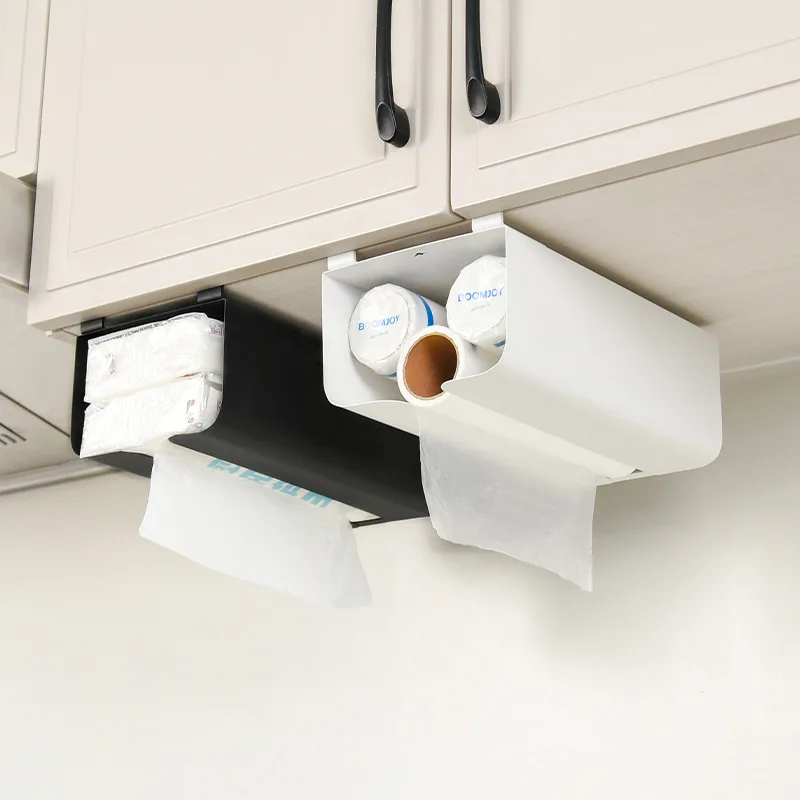 Wall-Mounted-Cabinet-Tissue-Box-Kitchen-Paper-Extraction-Box-Hanging ...