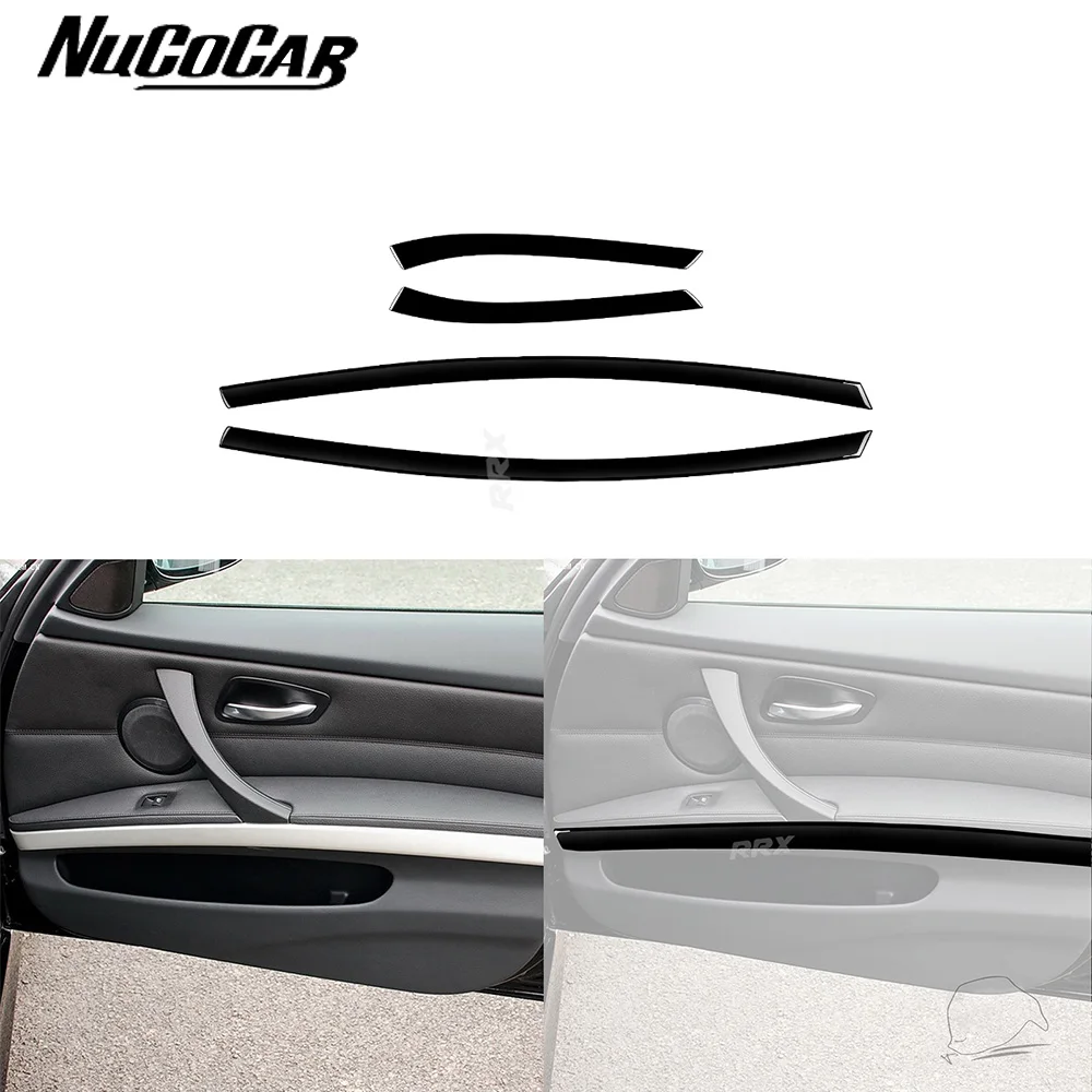 For-BMW-3-Series-E90-2006-2008-Piano-black-Inner-door-lifting-handrail ...