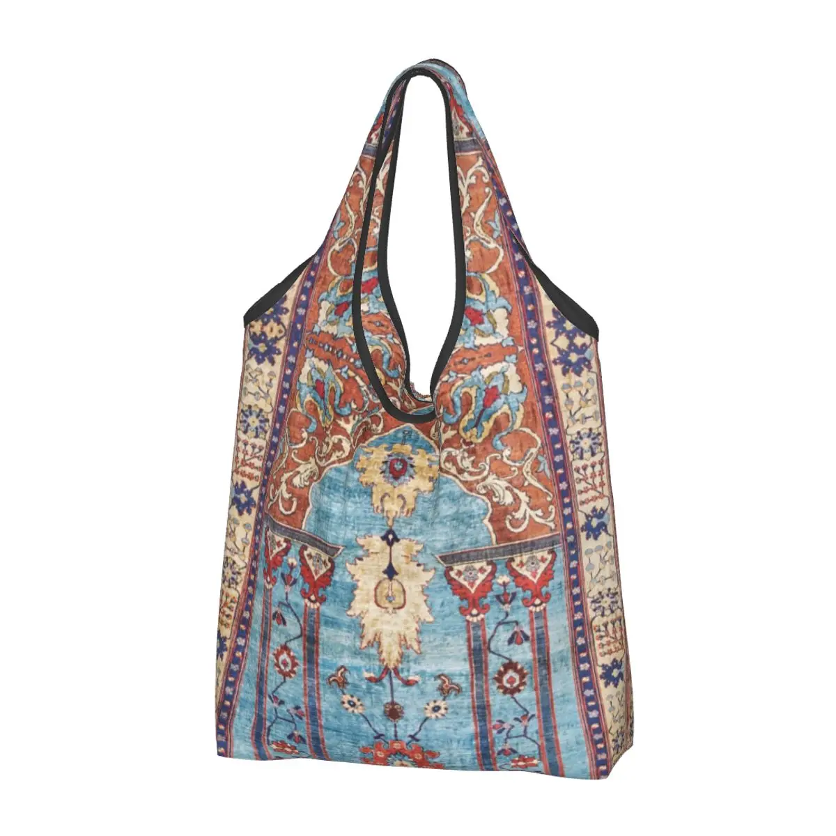 Recycling-Antique-Persian-Silk-Rug-Shopping-Bag-Women-Tote-Bag-Portable ...