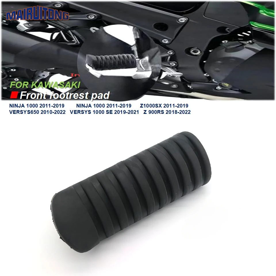 Footrest-Foot-Peg-Rubber-Cover-For-KAWASAKI-ZX9R-NINJA-650-Z900RS-Z750 ...