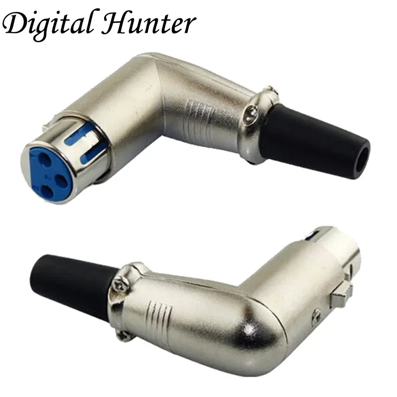 1PC-XLR-3-Pin-Male-Plug-Connector-Mic-Microphone-Cable-Right-Angle-90 ...