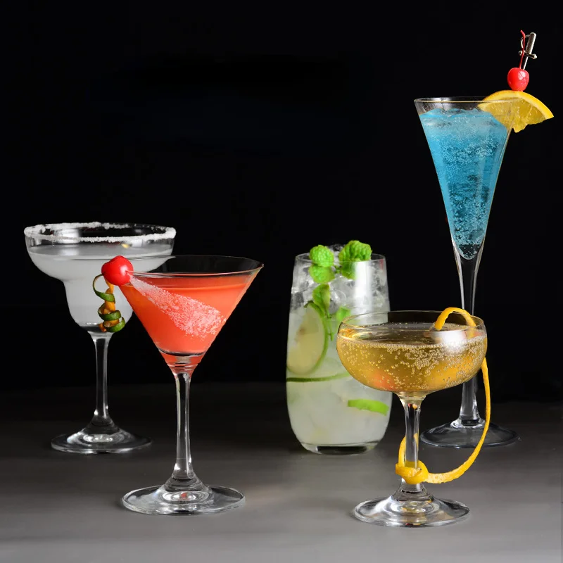 Set-of-Creative-Glass-Cocktail-Glasses-with-High-Foot-and-Personalized ...