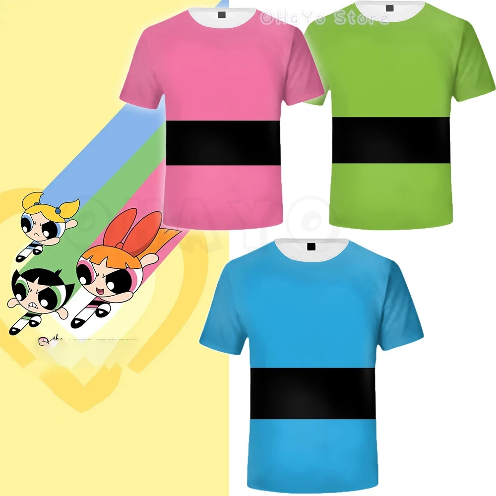 Disfraz de Cosplay Power Cos Puff para niñas, camiseta Doujin Unisex de ...