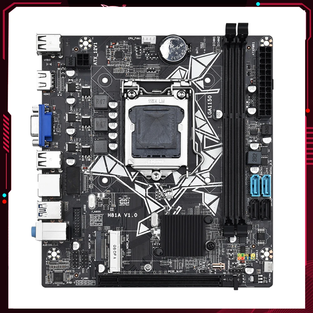 H81 Motherboard LGA1150 DDR3 Memory ITX H61S Desktop Mainbord Support ...