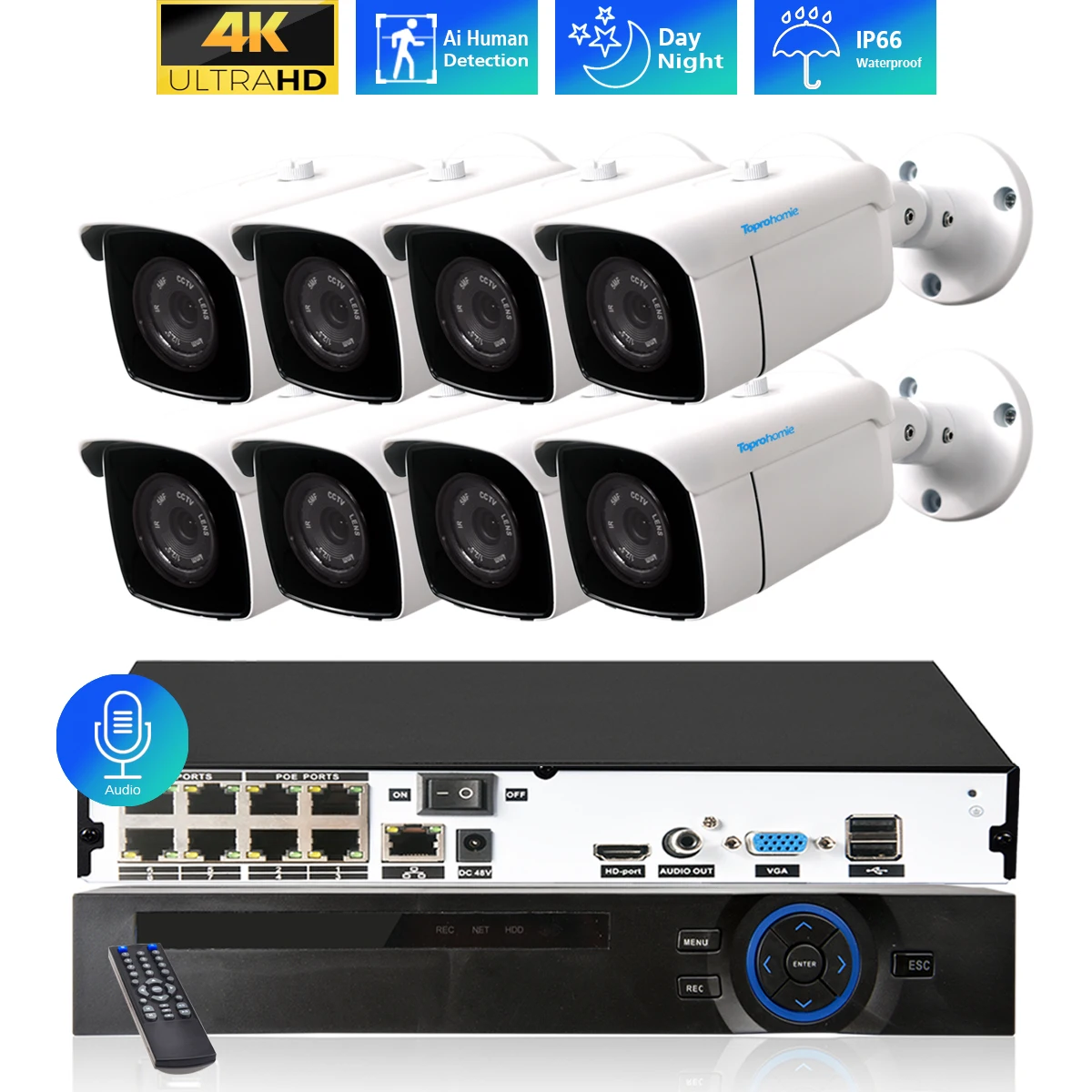 H-265-4K-CCTV-Security-Camera-System-8MP-5MP-Audio-Record-IP66-Outdoor ...