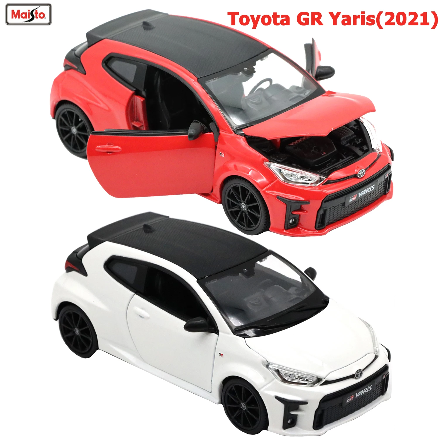 Maisto-1-24-Toyota-GR-Yaris-2021-Diecast-Alloy-Cars-Model-Open-the-Hook ...