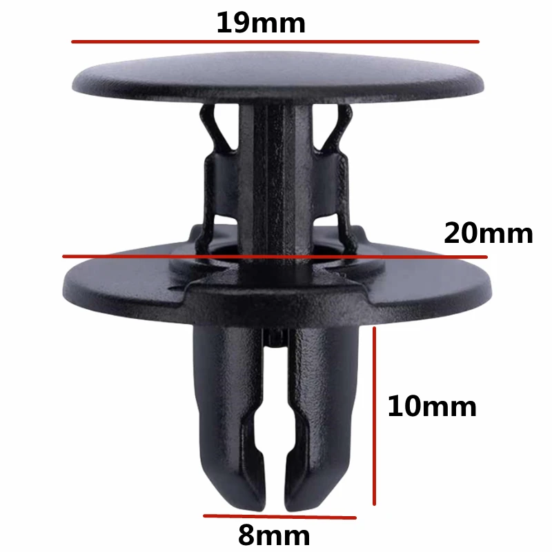 20Pcs For 8mm Hole OE: 91501TR0003 Auto Bumper Retainer Fasteners Clips ...