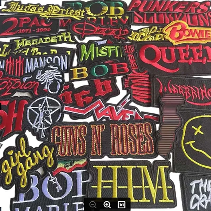 1PCS-Punk-Rock-Music-Band-Badges-Iron-on-clothing-patch-Embroidery ...