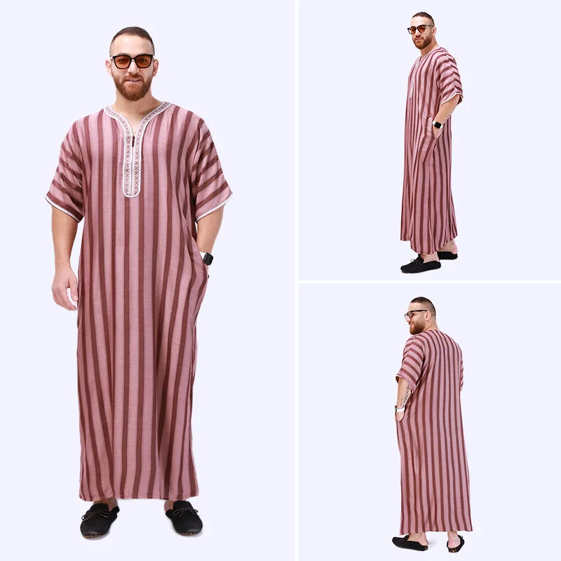 Men Muslim National Men Robes Classic Arab Long Middle Eastern Men's ...