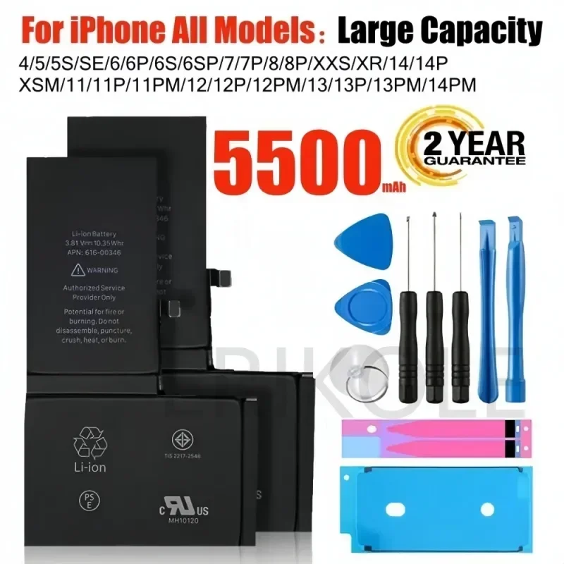 Zero-cycle-High-quality-Rechargeable-Batterie-For-iPhone-11-12-13-Pro ...