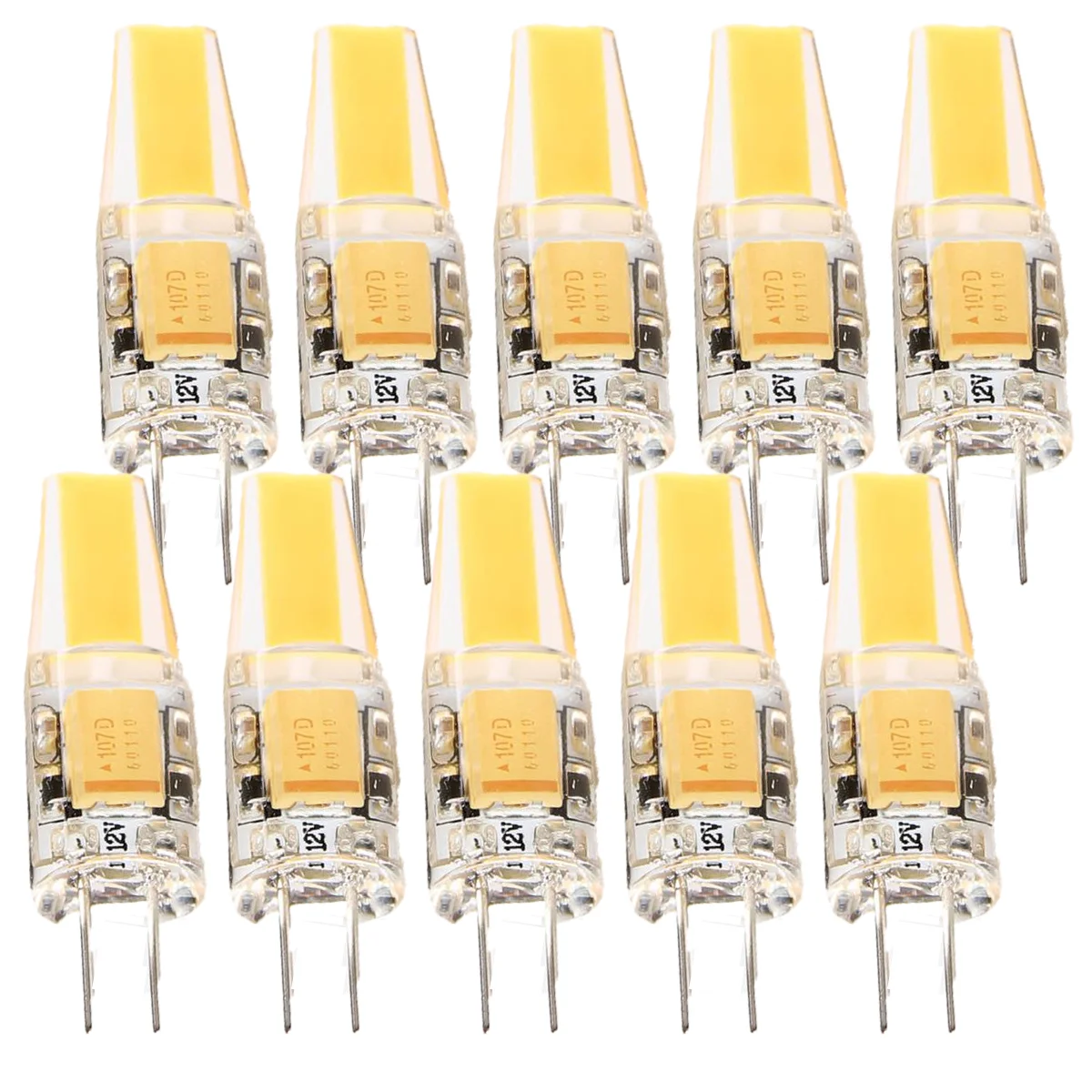 10PCS Dimmable Mini G4 LED COB Lamp 6W Bulb AC DC 12V 220V Candle ...