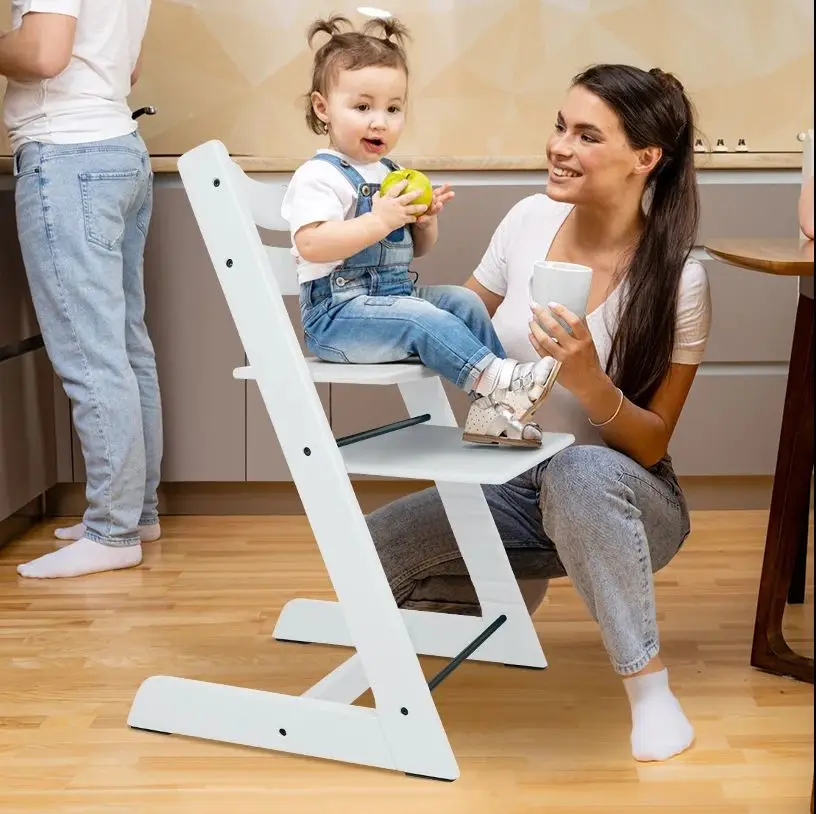 Solid-wood-baby-feeding-chair-baby-dining-high-chair-and-tray-dining ...