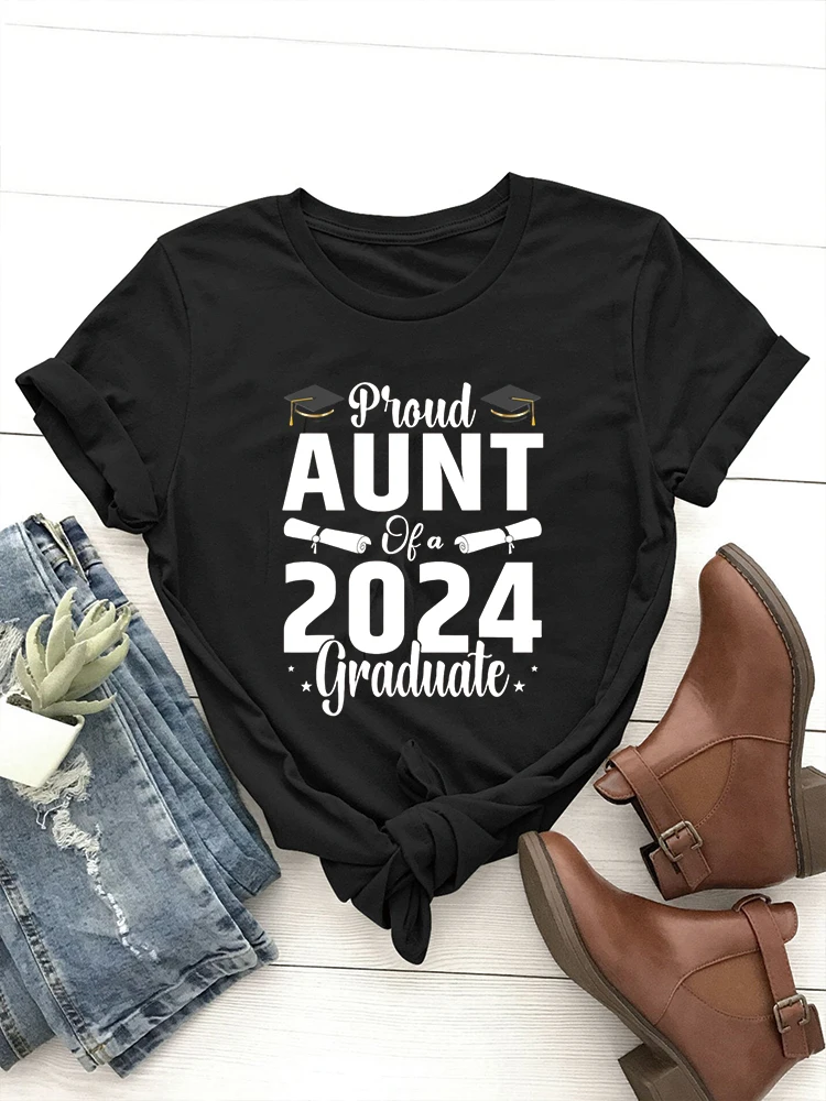 Proud-Aunt-Of-a-Class-2024-Graduate-Graduation-Senior-Aunt-T-Shirt-t ...