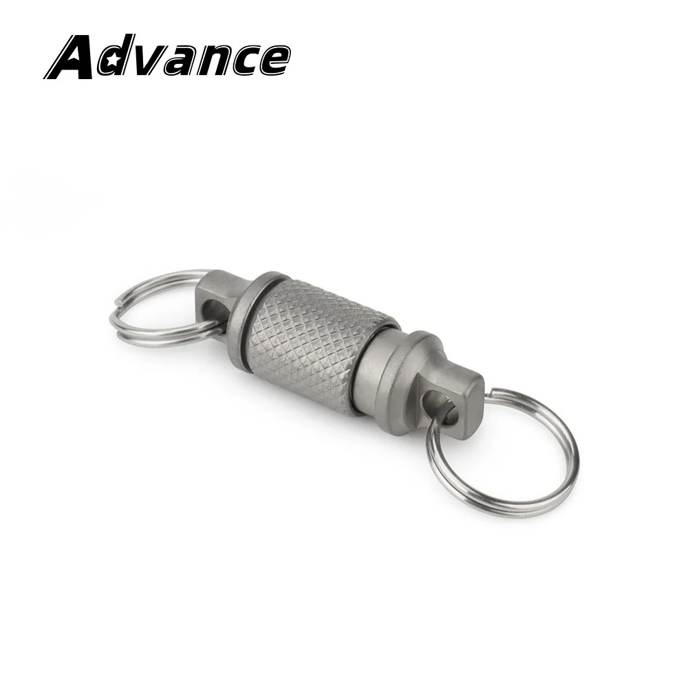 Titanium-Alloy-Keychain-360-All-ways-Rotary-Waist-Buckle-Car-Keyring ...