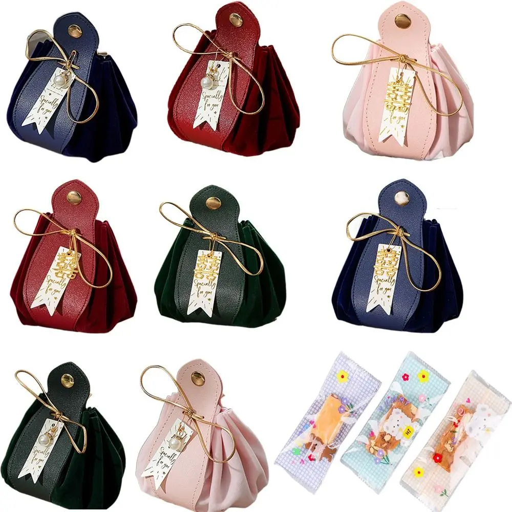 Wedding-With-Drawstring-Sugar-Containers-Babay-Shower-Leather-Candy ...
