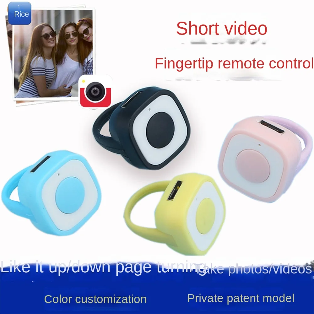 Para-tiktok-v-deo-curto-fingertip-controlador-de-v-deo-bluetooth-compat ...