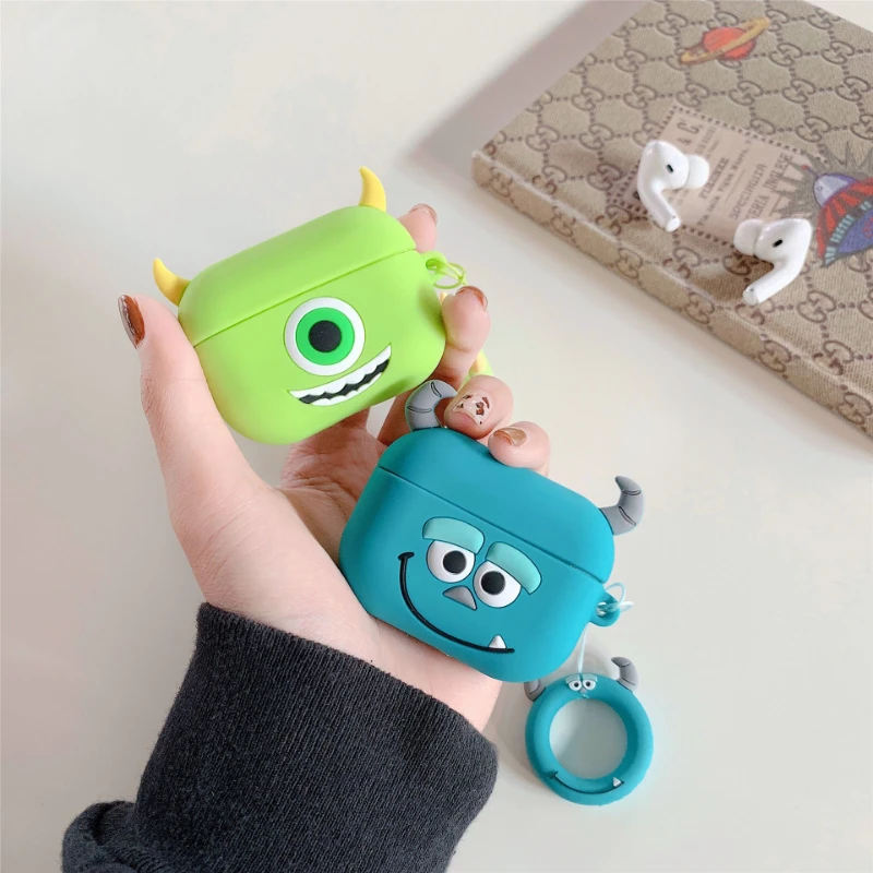 Silicone Creative Monster Case for AirPods Pro2 Airpod Pro 1 2 3 ...