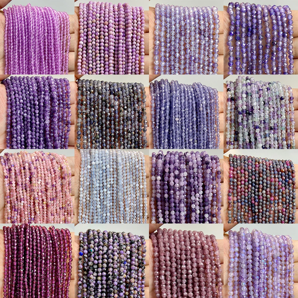 Natural-Purple-Tiny-Amethysts-Mica-Quartz-Crystal-Stone-Beads-Loose-2MM ...