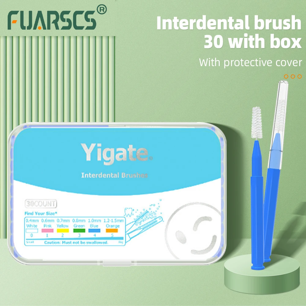 30PCS Interdental Brush Interdental Cleaners Toothpicks Dental Floss ...