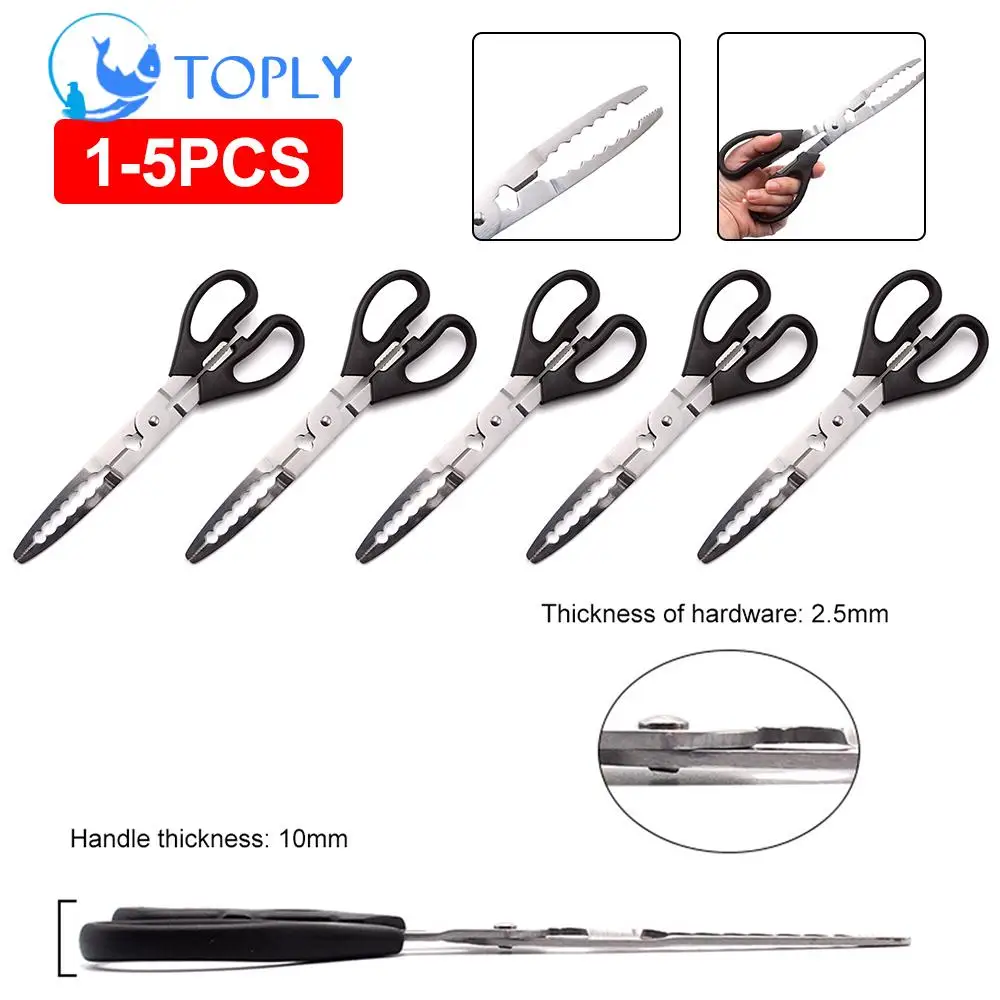 긴 낚시 플라이어 가위 그리퍼 1 5 개 스테인레스 스틸 물고기 게 잡기 도구 클램프 파이크 트랩 낚시 태클 플라이어 기어