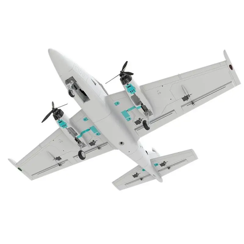 ATOMRC fixed wing model FPV C1200 white whale twin engine time travel ...